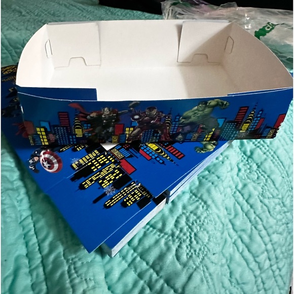 Disney | Party Supplies | Avengers Marble Gable Boxes Treats Box Party ...